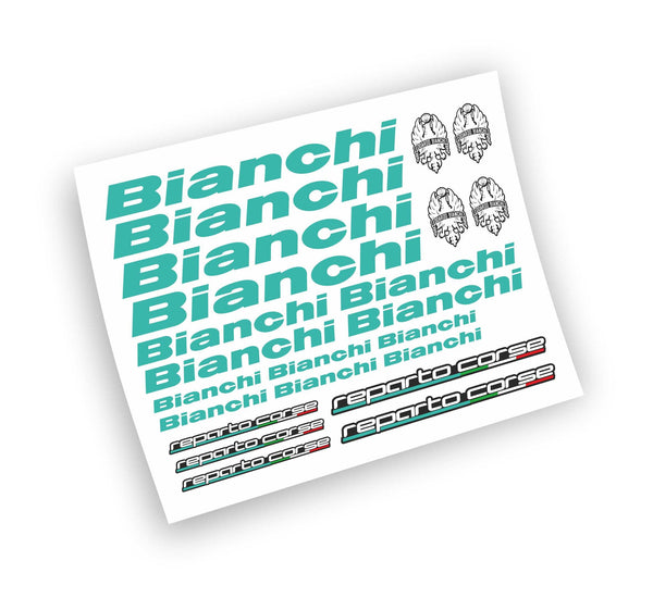 Bianchi kit adesivi logo reparto corse bicicletta mtb bdc colore perso ...